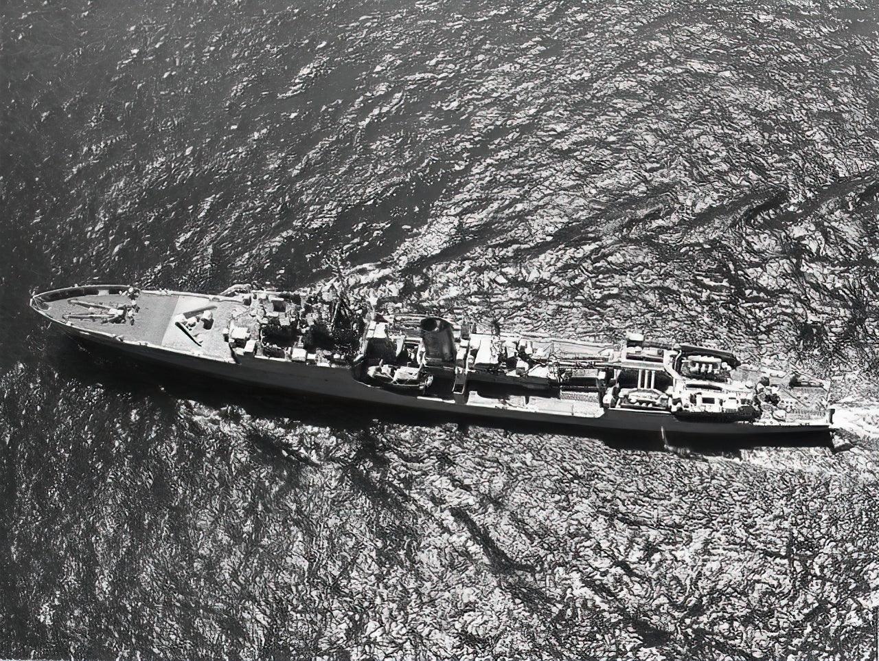 HMS Hardy (F54) Photo Print - From Above - Royal Navy Blackwood Class ...