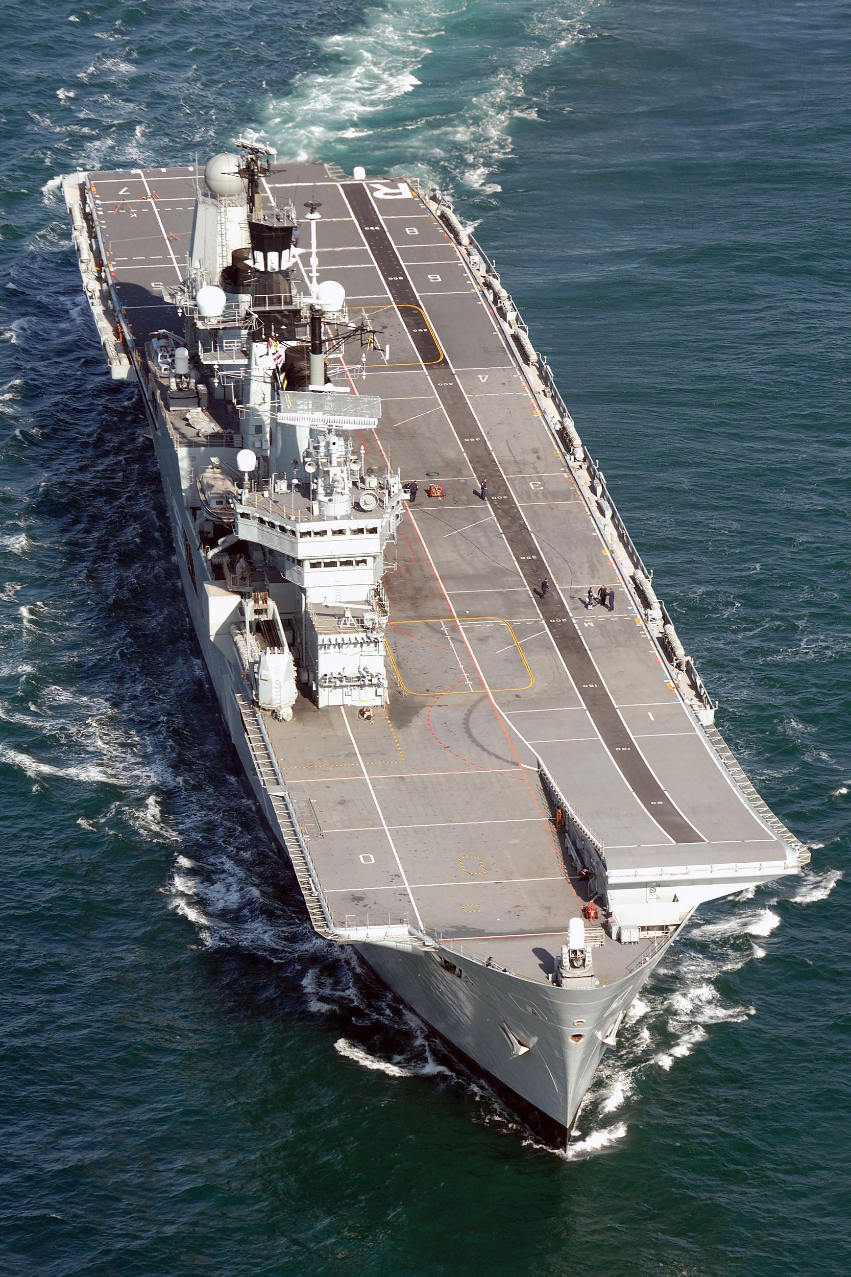 HMS Ark Royal (R07) Photo Print - At Sea From Above - Royal Navy Invin ...