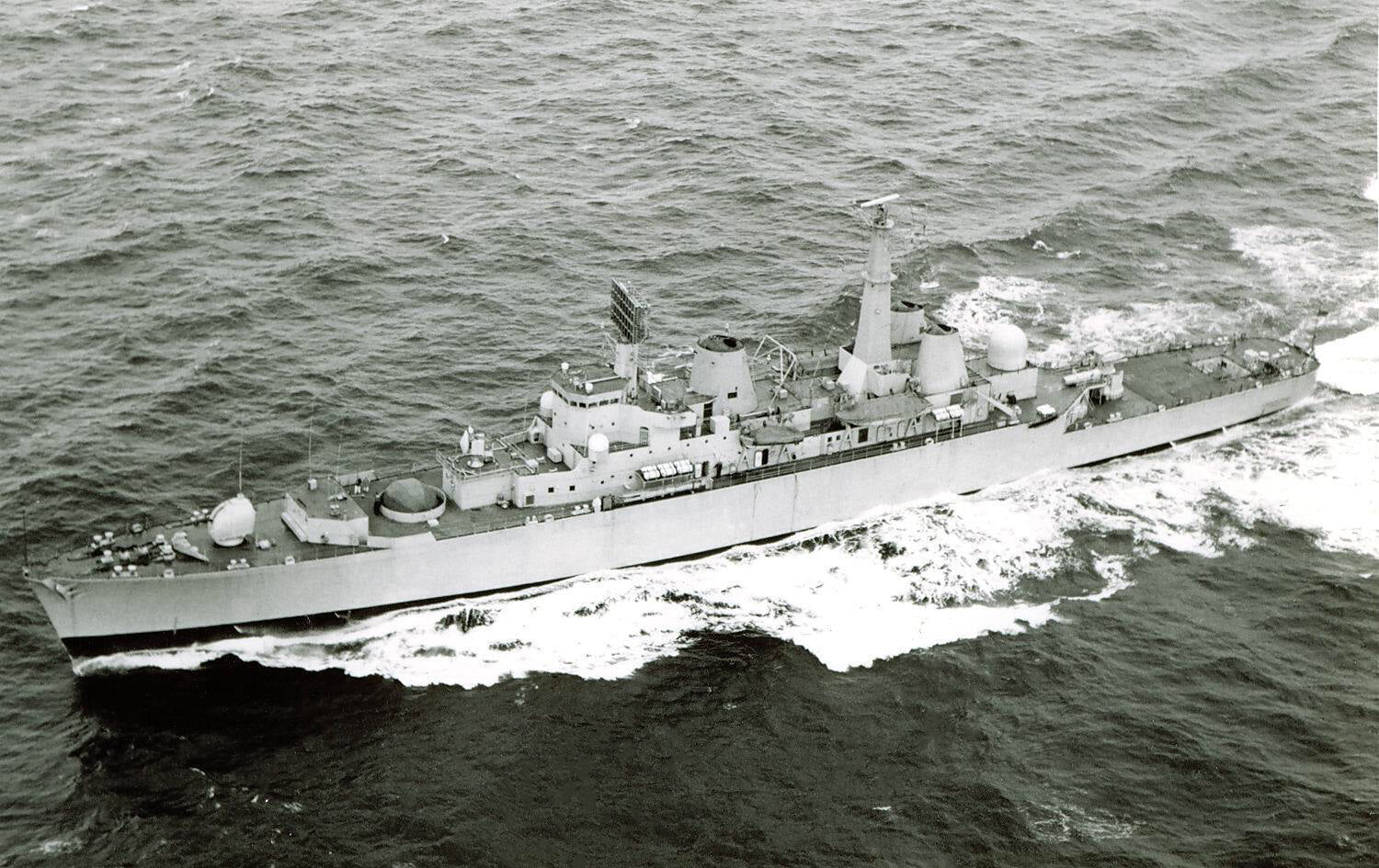 HMS Bristol (D23) Photo Print - From the Air - Royal Navy Type 82 Dest ...