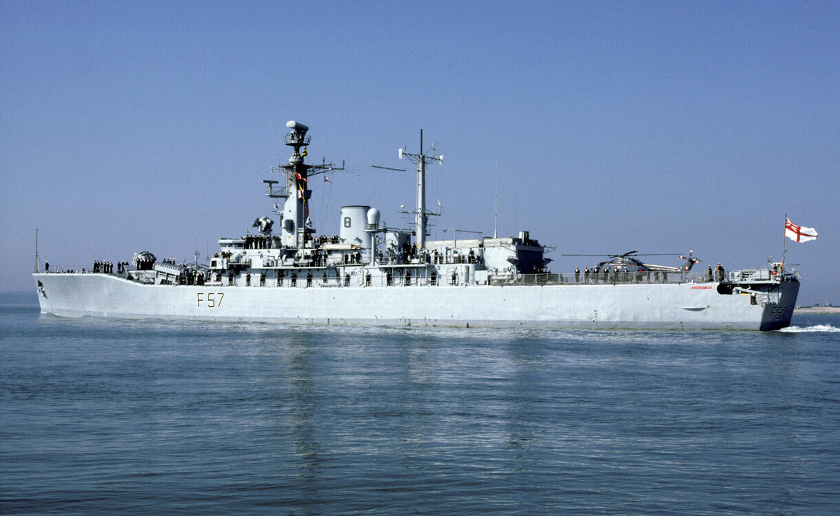 HMS Andromeda (F57) Photo Print - Leaving Portsmouth Harbour - Royal N ...