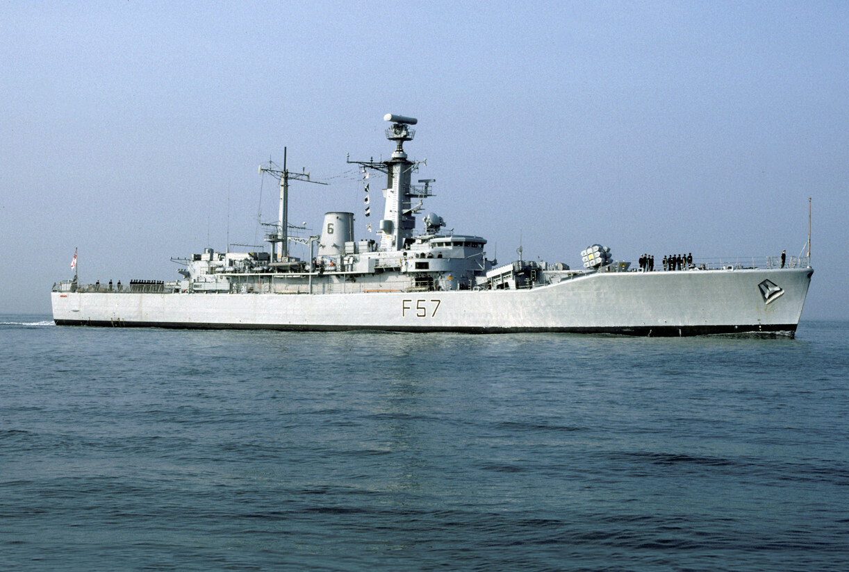 HMS Andromeda (F57) Photo Print - Entering Port - Royal Navy Leander C ...